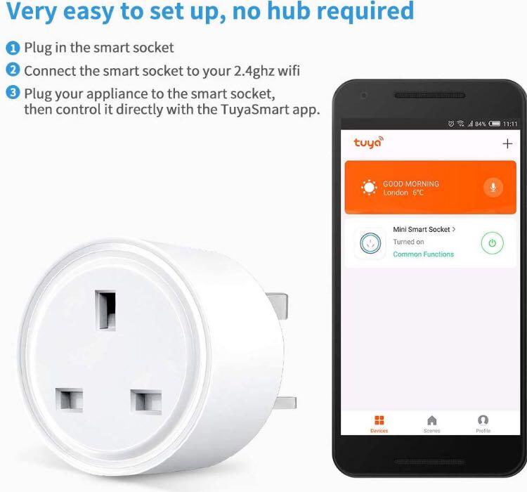 Smart Plug 15A&3300W AISIRER WiFi Plug with Energy Monitoring, App ...