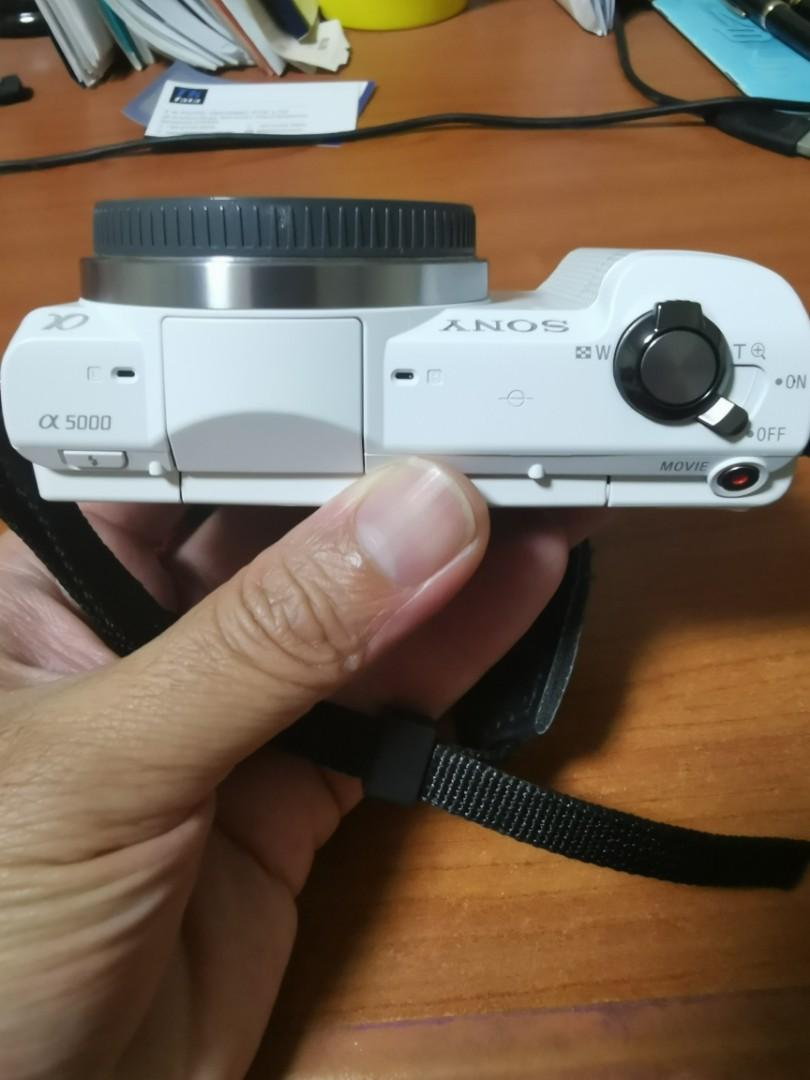 SONY ALPHA A5000 WHITE Mirrorless, Photography, Cameras on Carousell