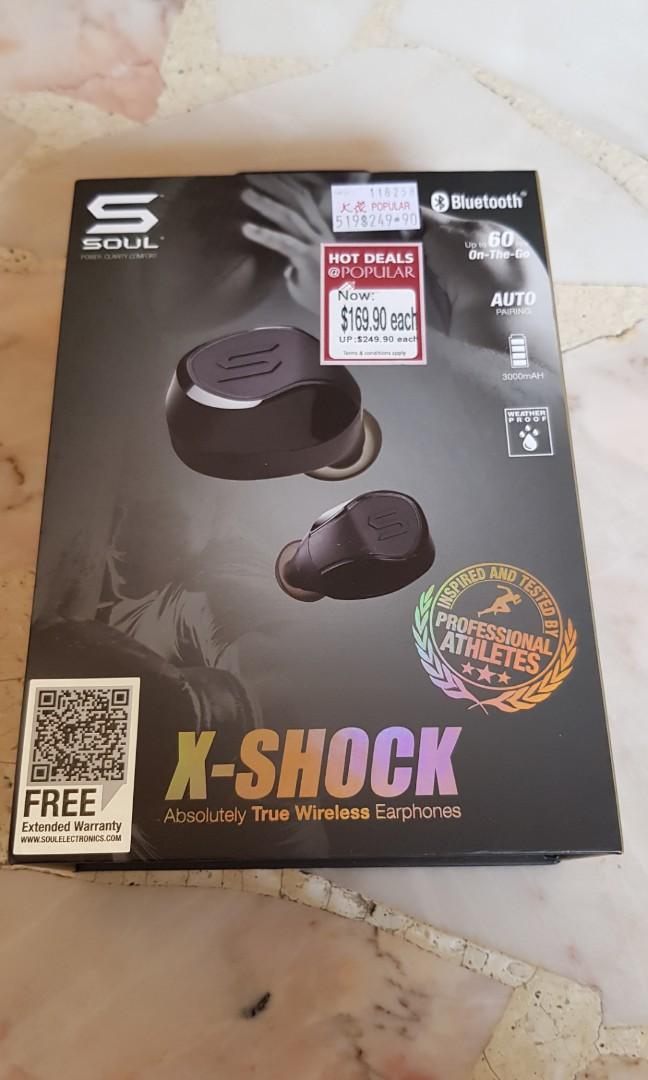 Soul X-Shock Wireless Earphones, Audio, Earphones on Carousell