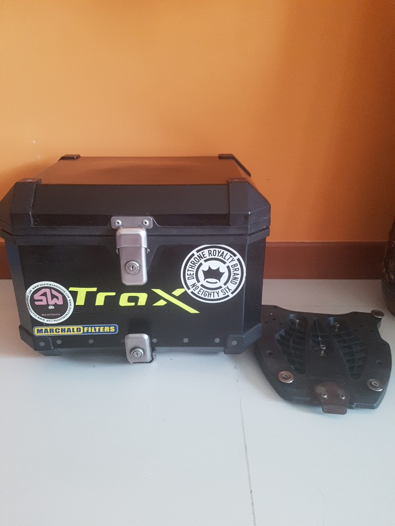 SW-MOTECH 38 litre Trax Box with base plate, Motorcycles, Motorcycle ...