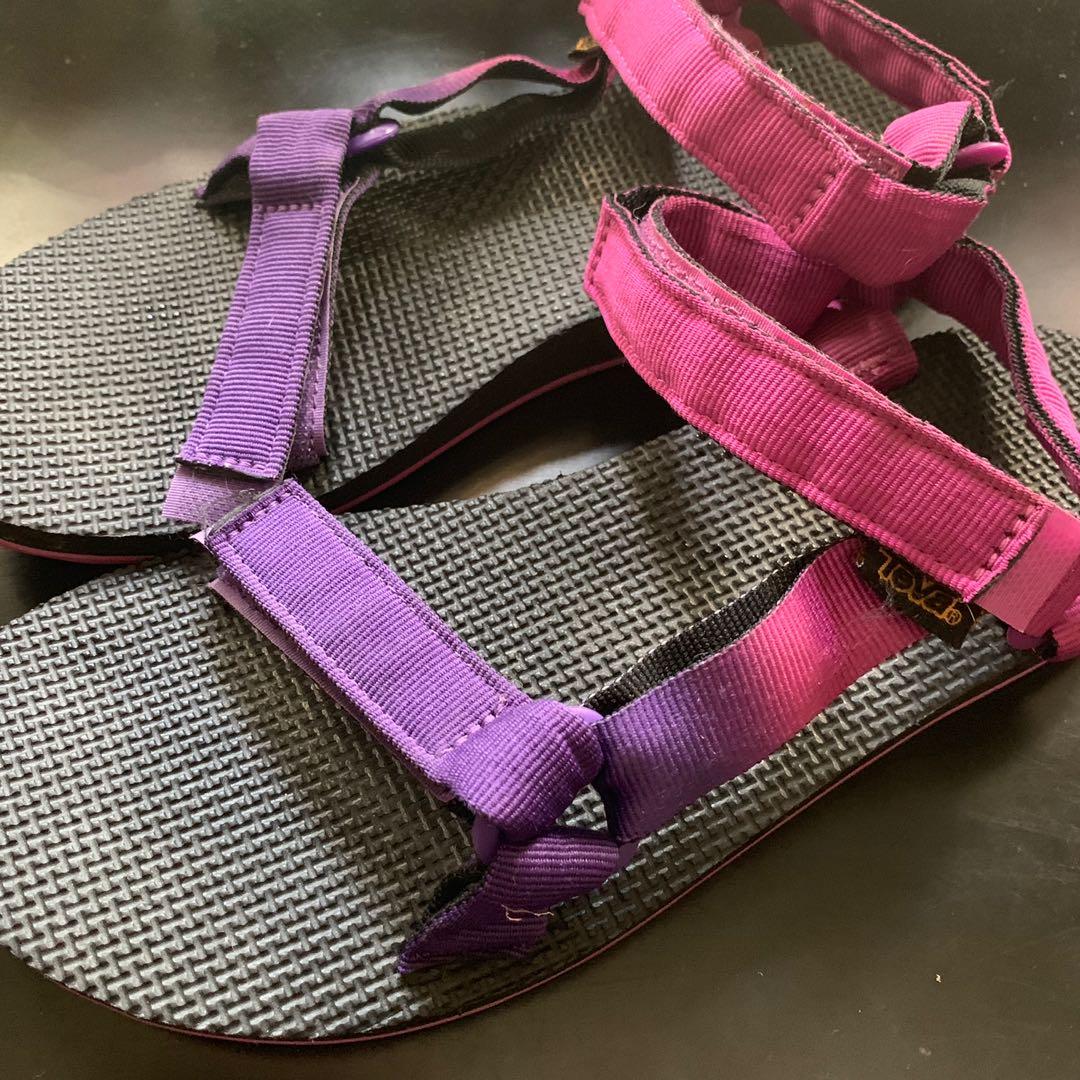Teva Original Universal Gradient Sandals in Purple/Pink, Women's Fashion, Footwear, Flipflops ...