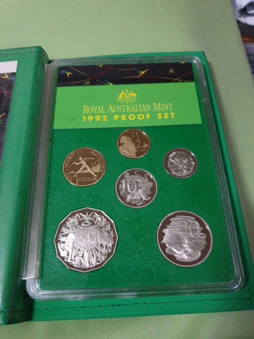 1992 Australian Royal Mint Coinage Proof Set - 6pc coin set, Hobbies ...