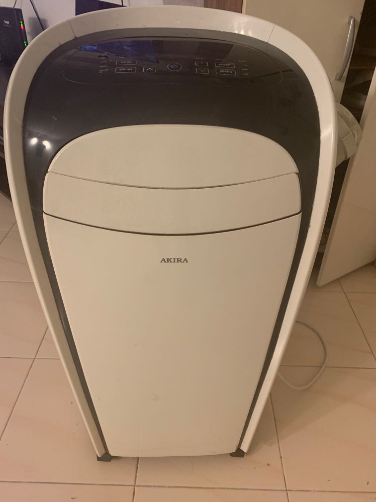 Akira portable aircon 9000 btu self evaporation, TV & Home Appliances ...