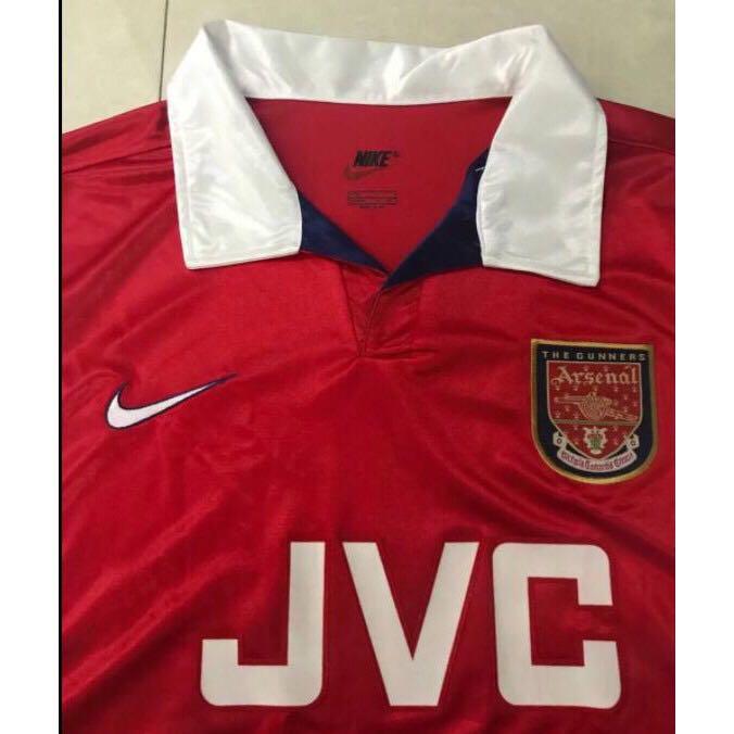 Arsenal Retro Jersey Kit Arsenal Jersey Home 98/99, Men's Fashion ...