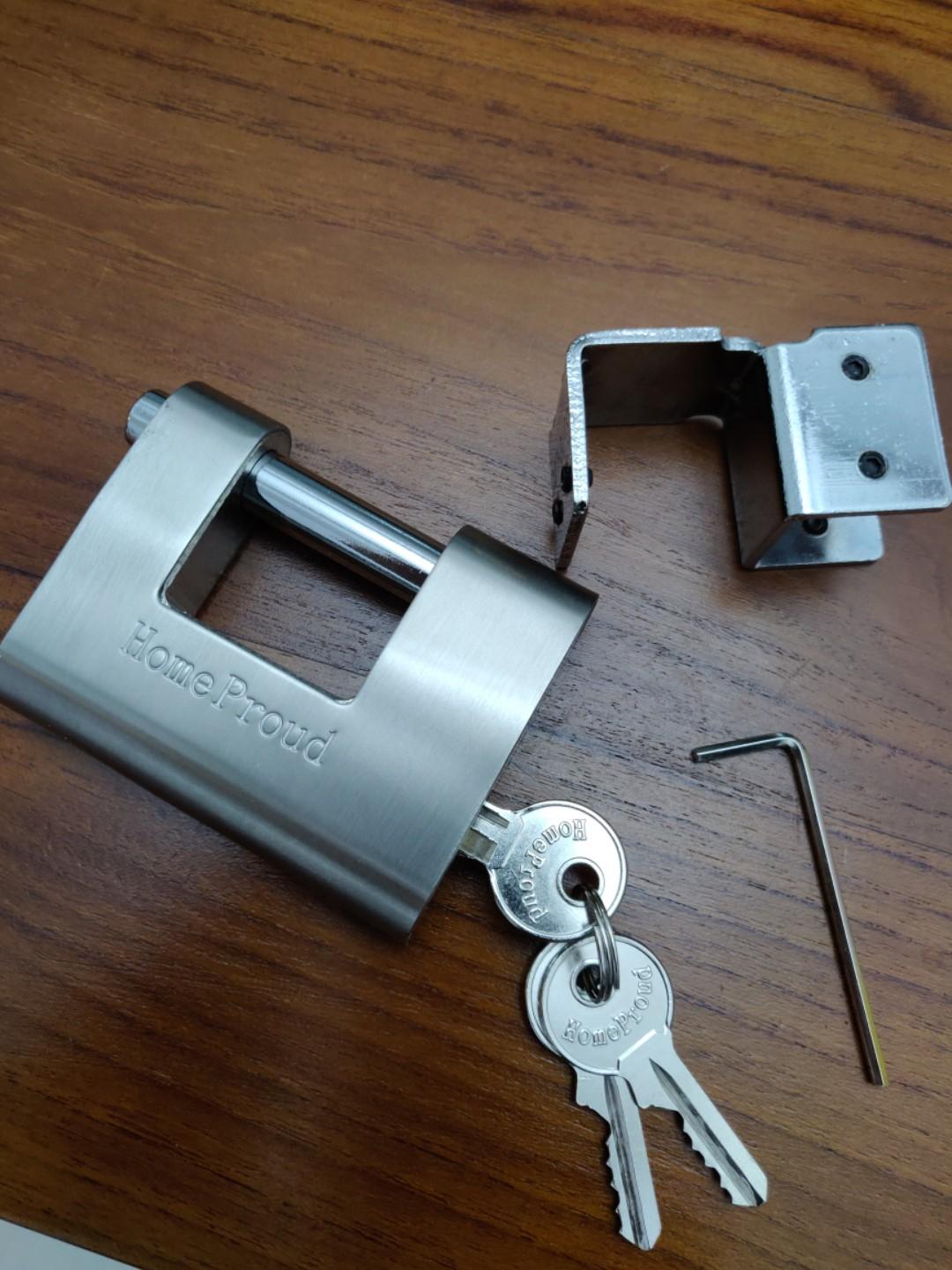 Brand New Set of HDB Gate Padlock with Bracket Holder, Everything Else ...
