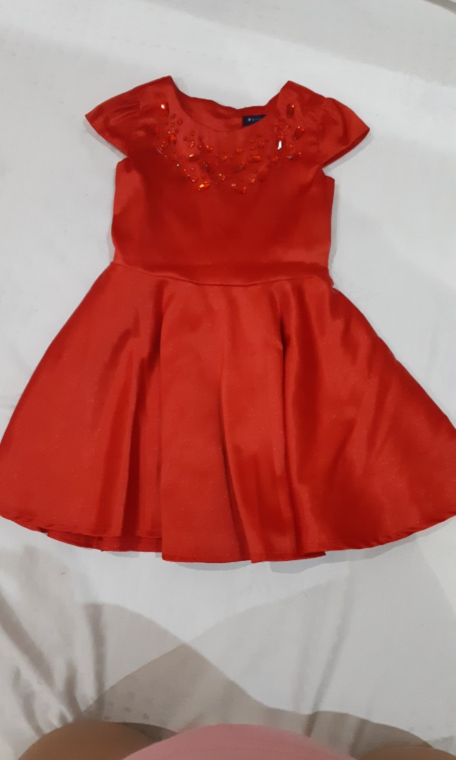 Formal red dress, Babies & Kids, Babies & Kids Fashion on Carousell