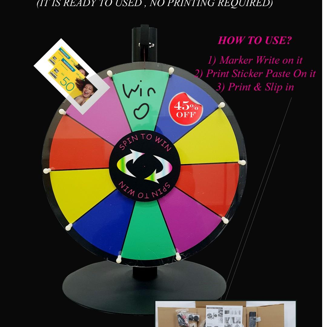 Fortune Wheel Stand / Roda Impian stand / Spin Win Stand ...