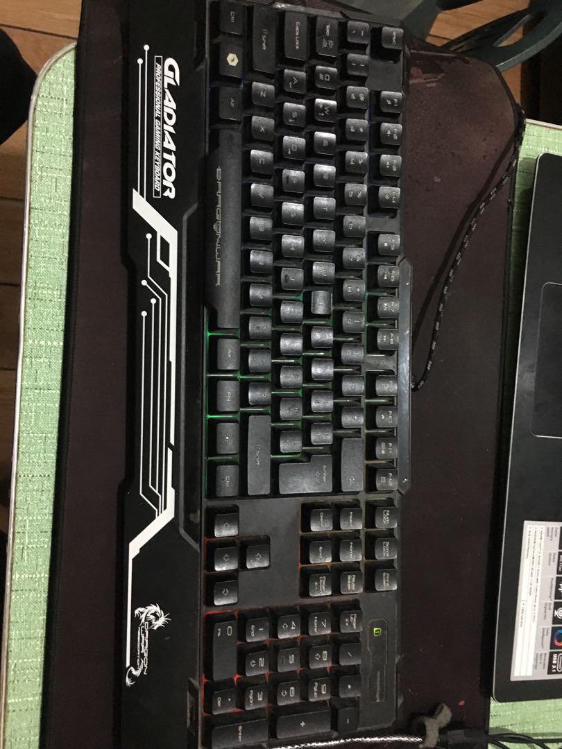 Gladiator Dragon War Gaming Keyboard, Video Gaming, Gaming Accessories ...