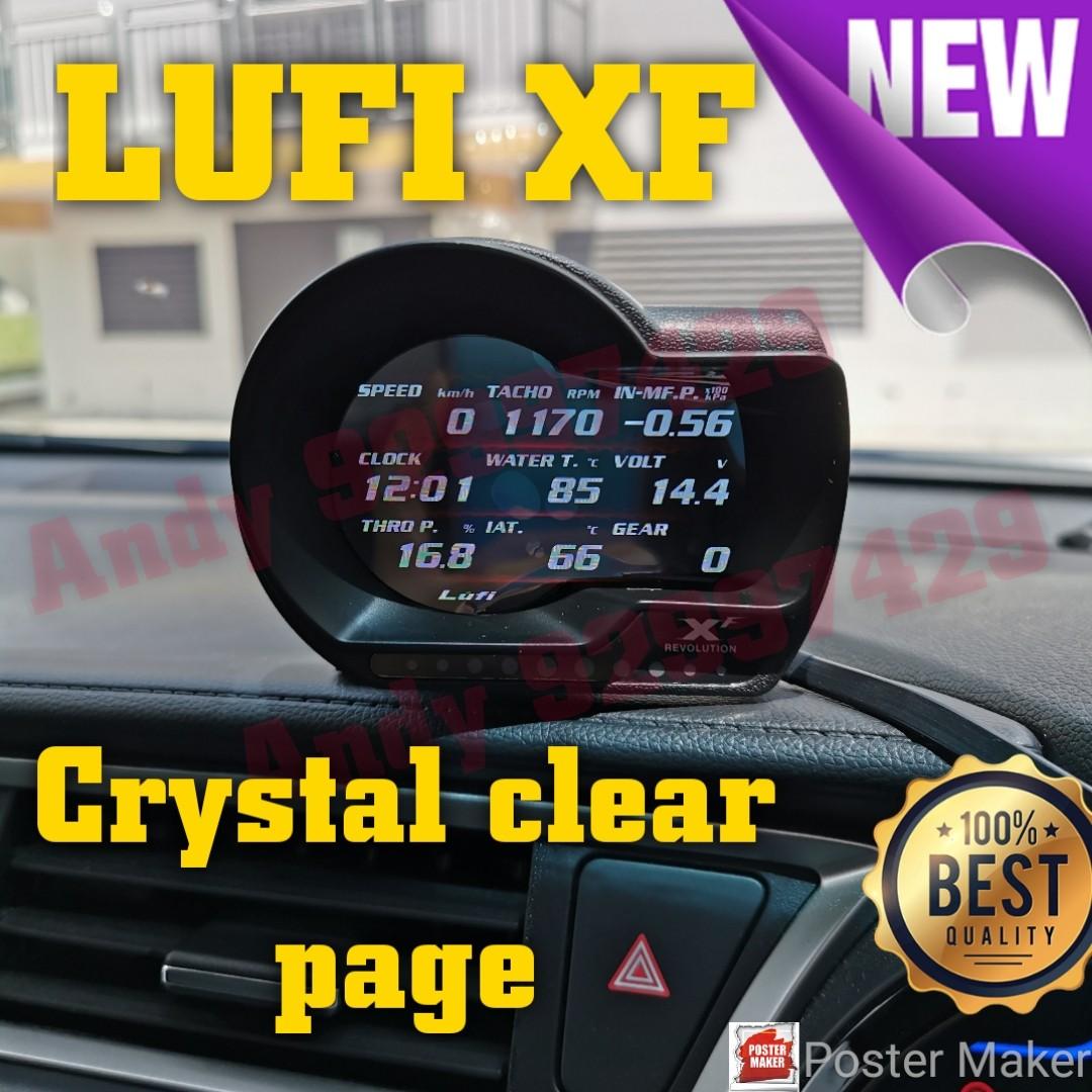 Latest Lufi XF Revolution OBD OBD2 Gauge Meter display 515.#lufi #defi ...