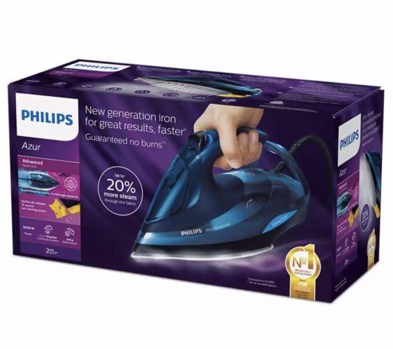 Philips Azur Advanced Steam Iron with OptimalTEMP technology, TV & Home ...