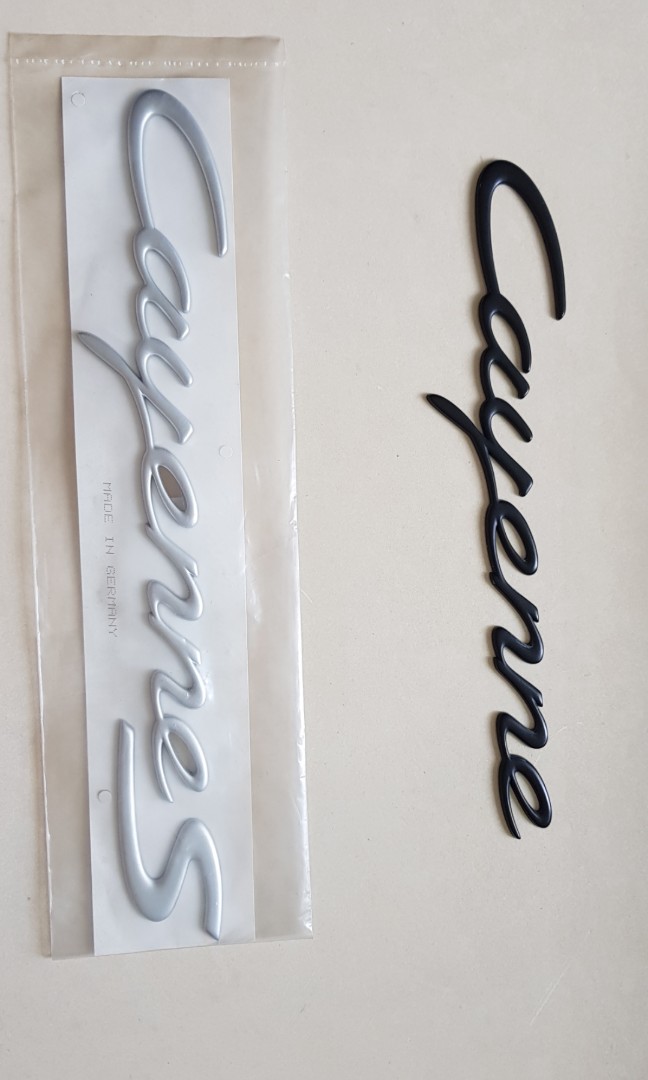 Porsche Cayenne and Cayenne S Logos, Car Accessories, Accessories on ...
