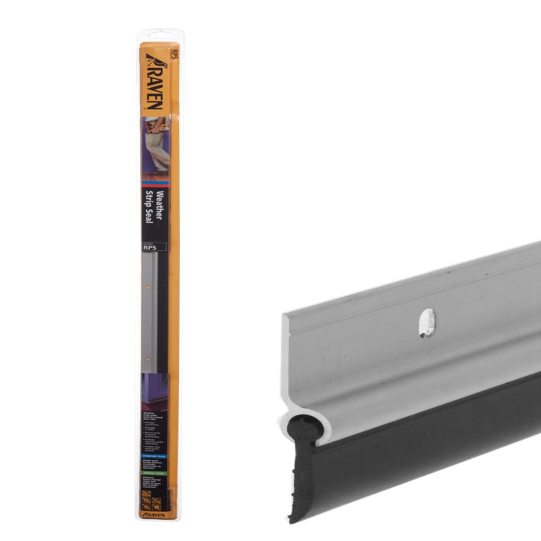 Raven, Weather Strip Seal, RP5, 915mm, Satin Clear, Furniture & Home ...