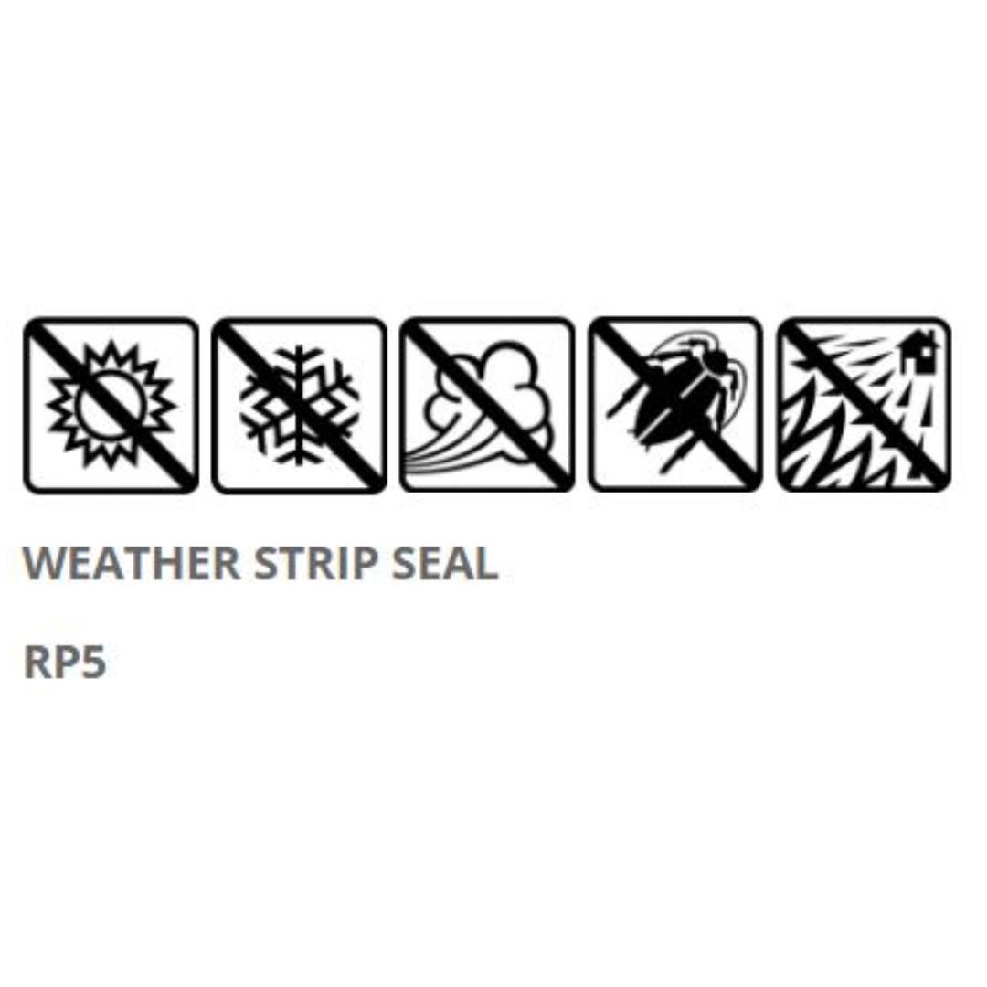 Raven, Weather Strip Seal, RP5, 915mm, Satin Clear, Furniture & Home ...