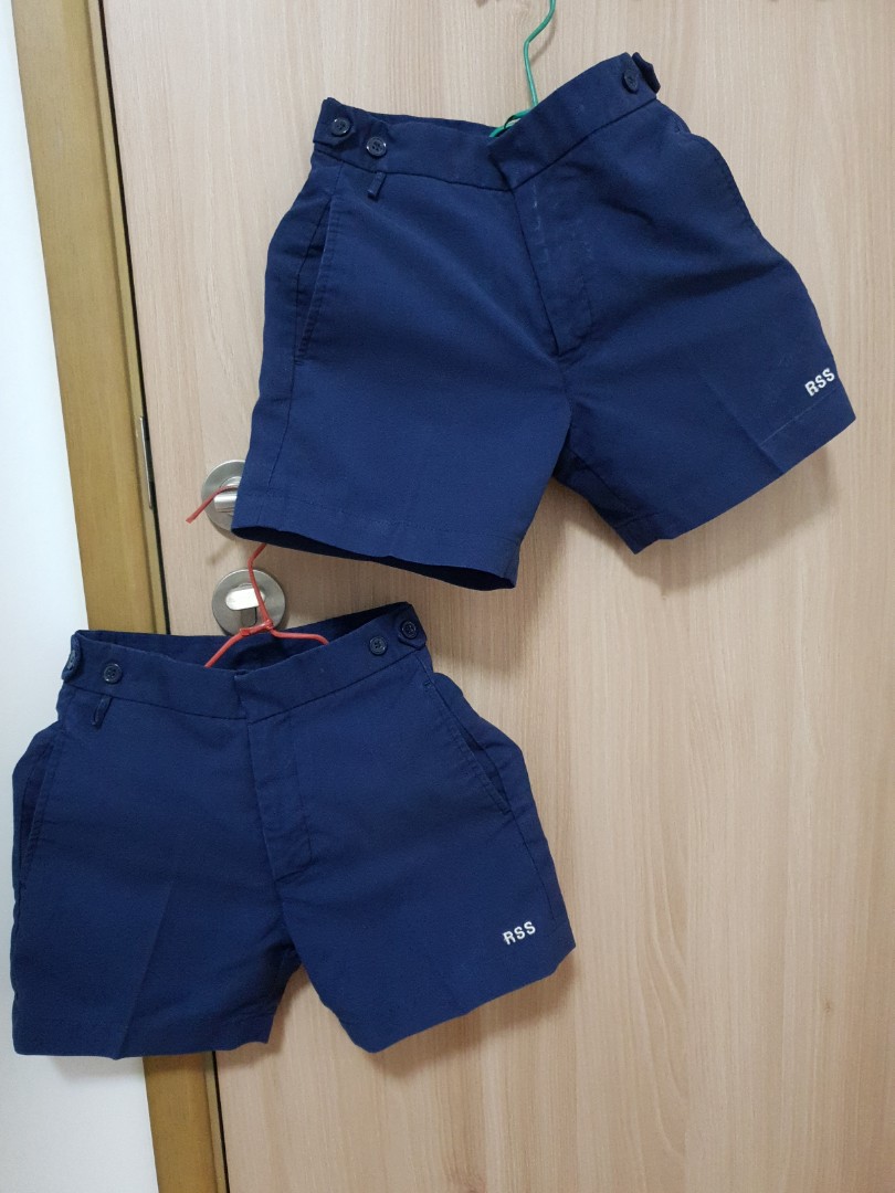 Red swastika primary school uniform shorts, Babies & Kids, Boys ...