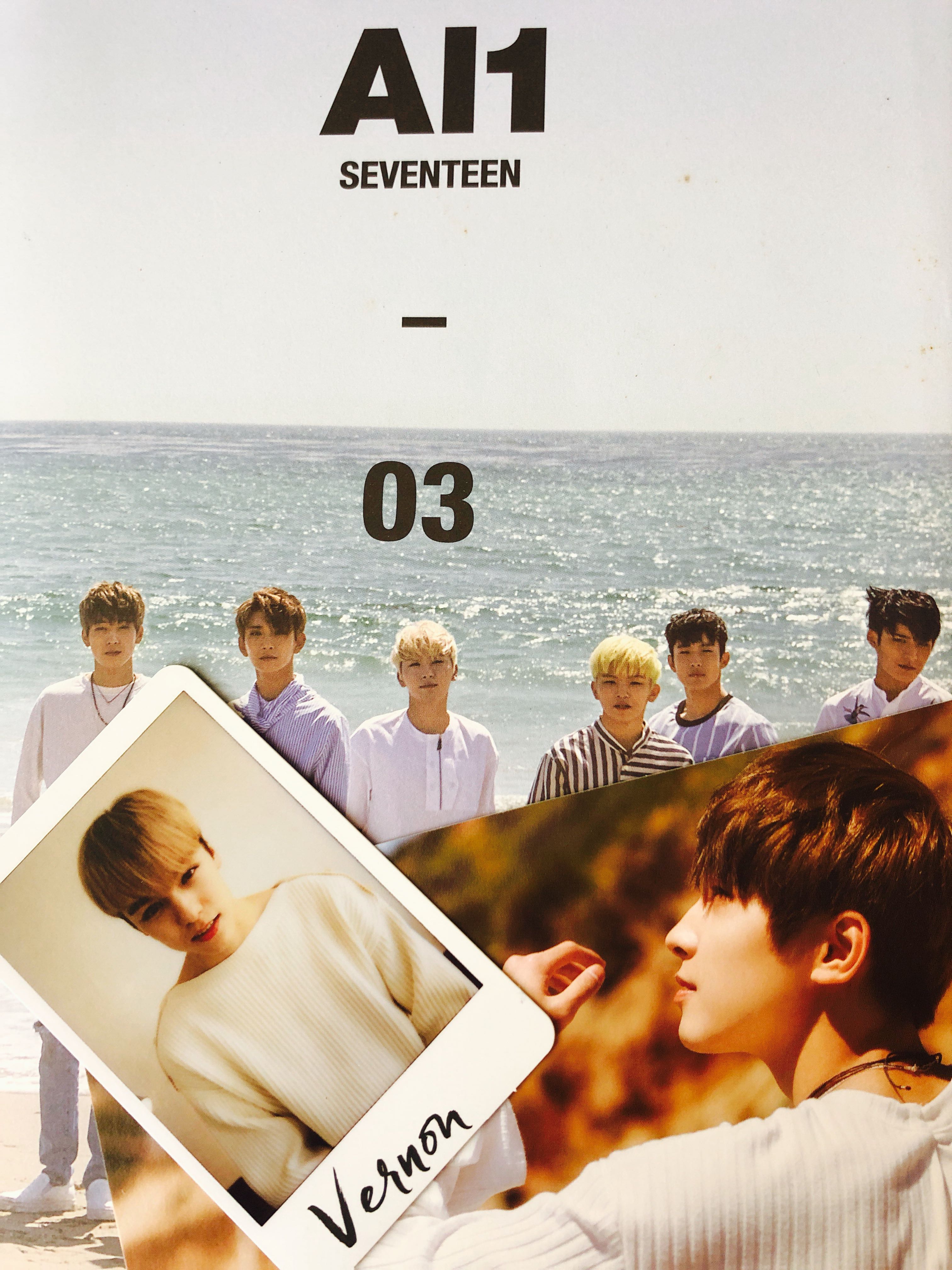Seventeen Al1 Album 03 Version Vernon Photocard PC, Hobbies & Toys ...