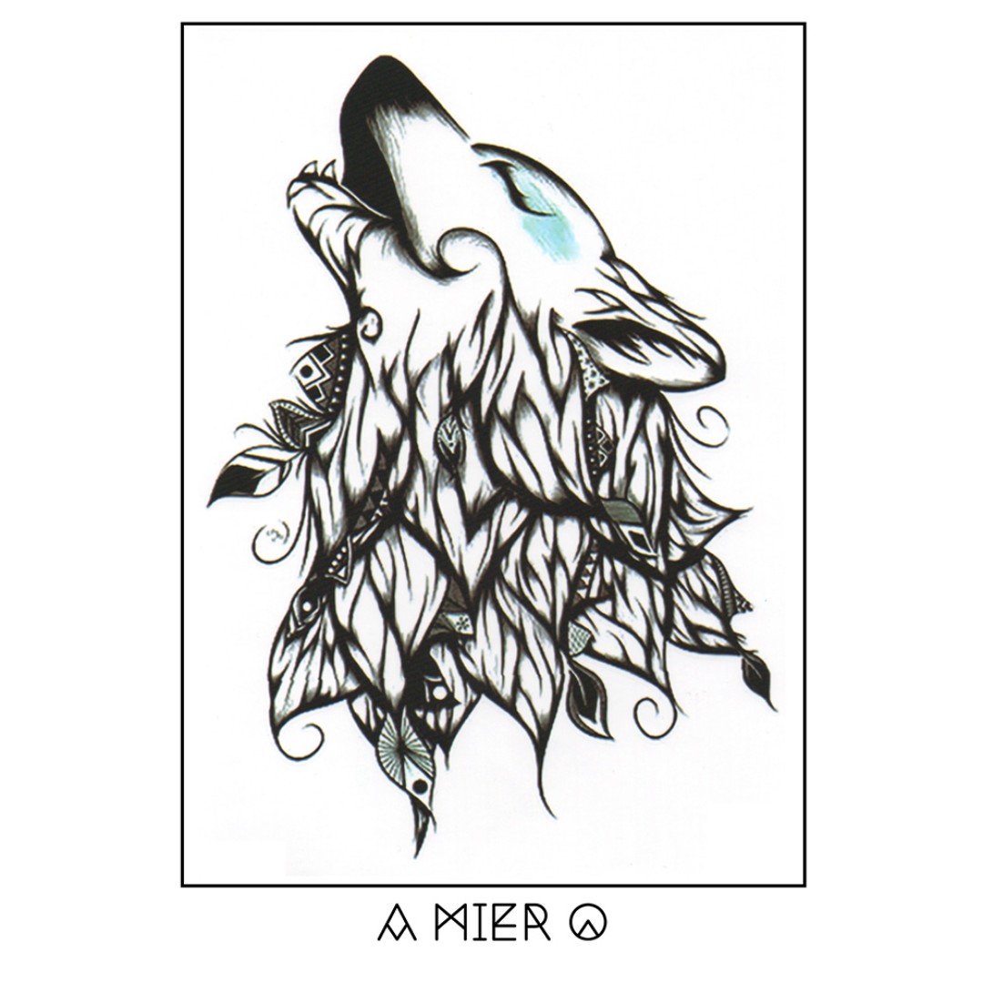 Temporary Tattoo - Wolf (No.2), Health & Nutrition, Face Masks & Face ...