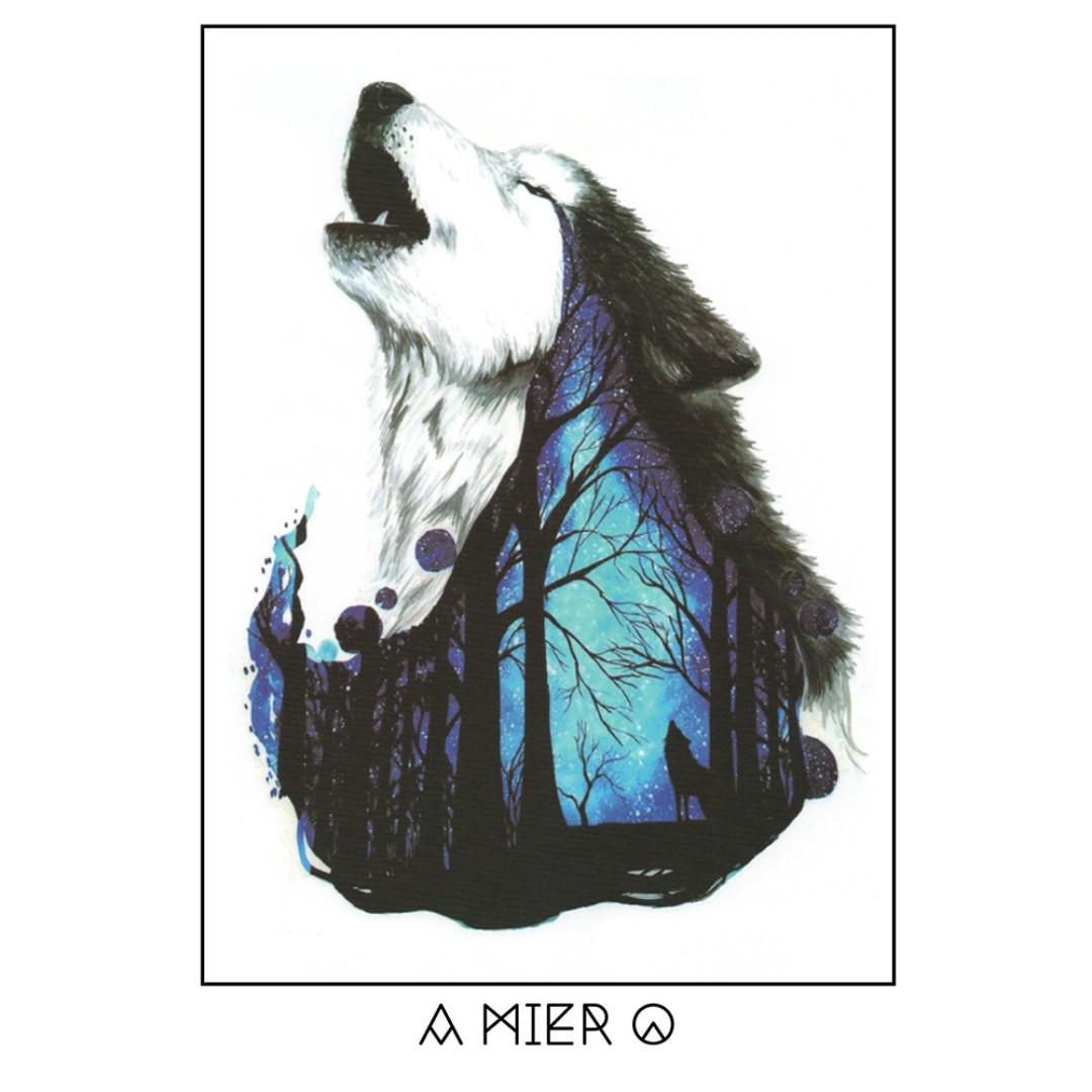 Temporary Tattoo - Wolf (No.3), Health & Nutrition, Face Masks & Face ...
