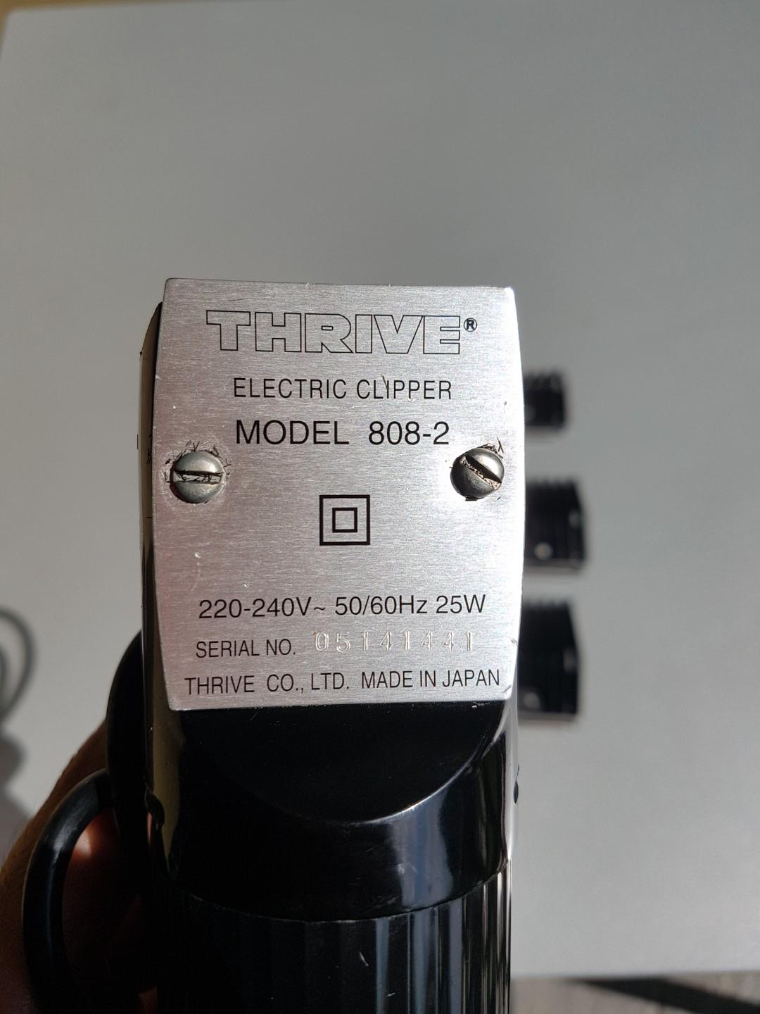 Thrive Japan Electric Hair Clippers 220V, Beauty & Personal Care, Men's ...