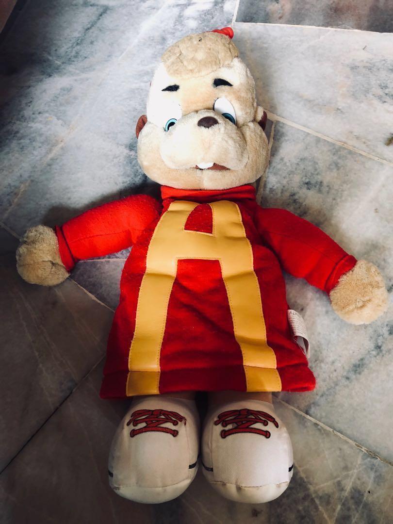 Vintage 1993 Alvin and the chipmunks plush stuffed hand puppet large ...