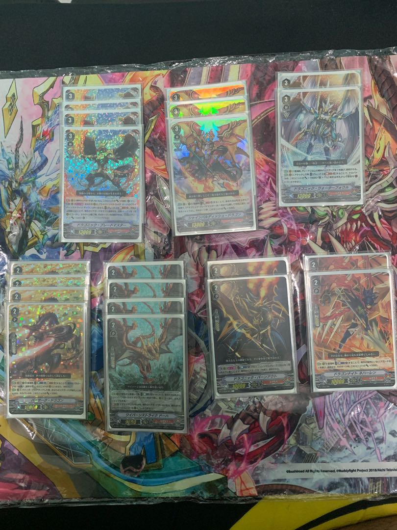 WTS Vanguard Kagero Dragonic Blademaster Deck, Hobbies & Toys, Toys ...