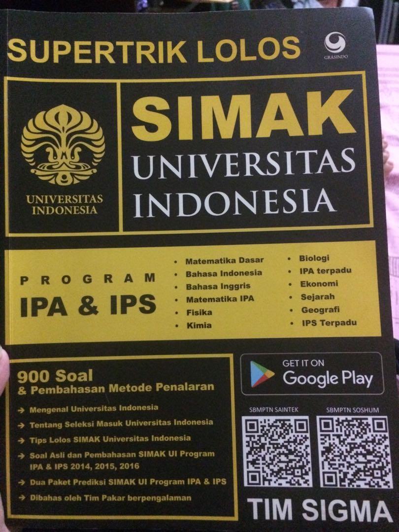 Buku simak ui /Sbmptn, Buku & Alat Tulis, Majalah & Lainnya di Carousell Buku simak ui /Sbmptn, Buku & Alat Tulis, Majalah & Lainnya di Carousell