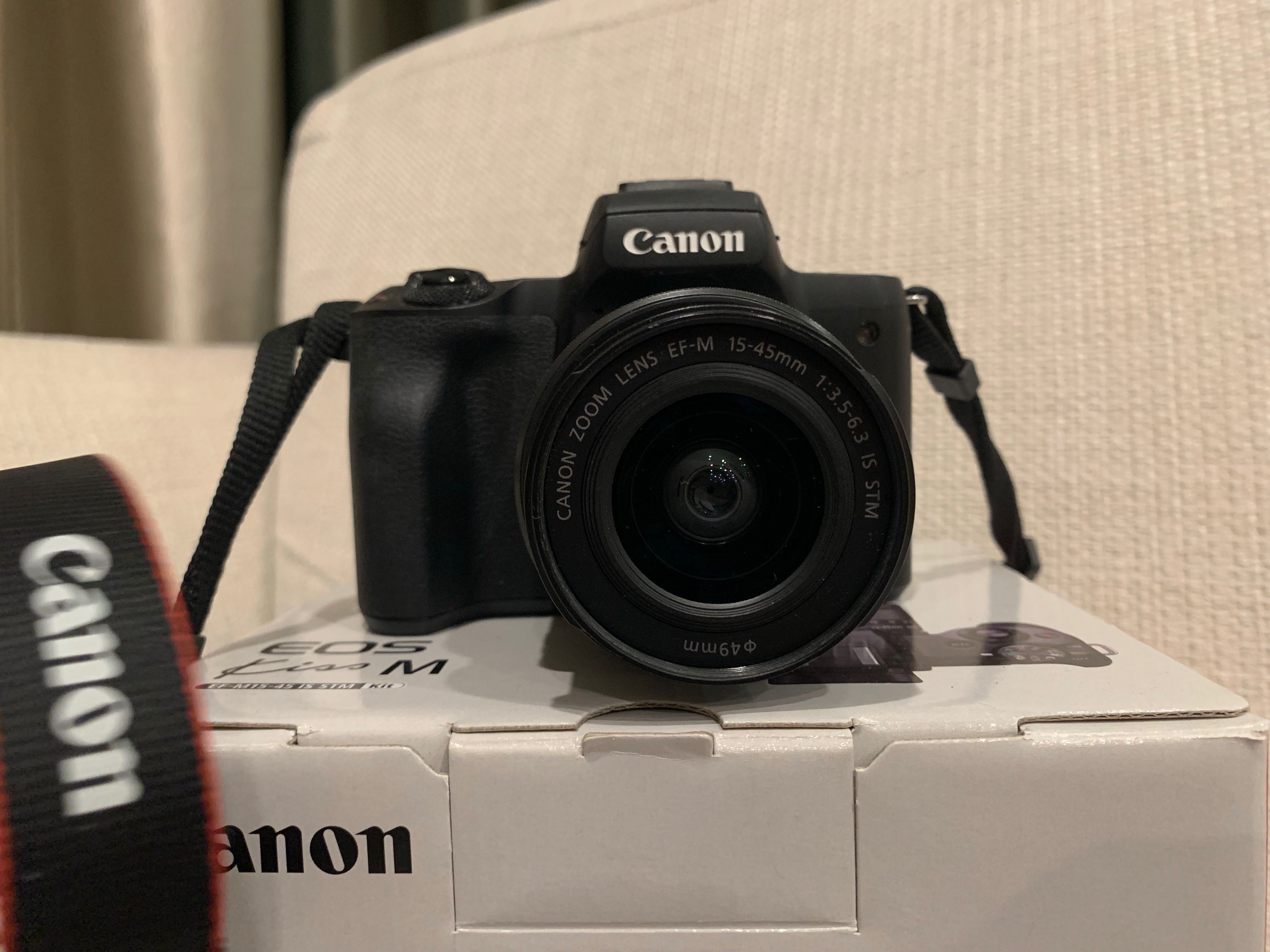 Canon M50 full set, Photography, Cameras on Carousell