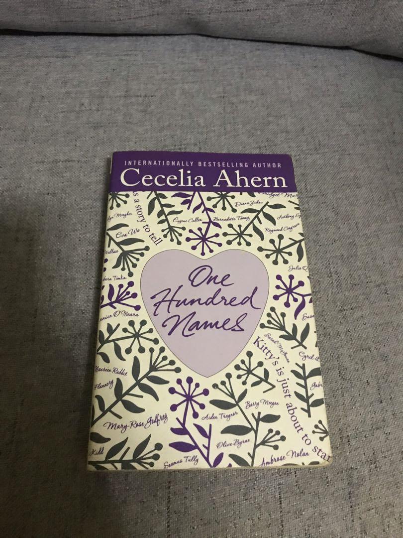 Cecilia Ahern - One Hundred Names, Hobbies & Toys, Books & Magazines ...