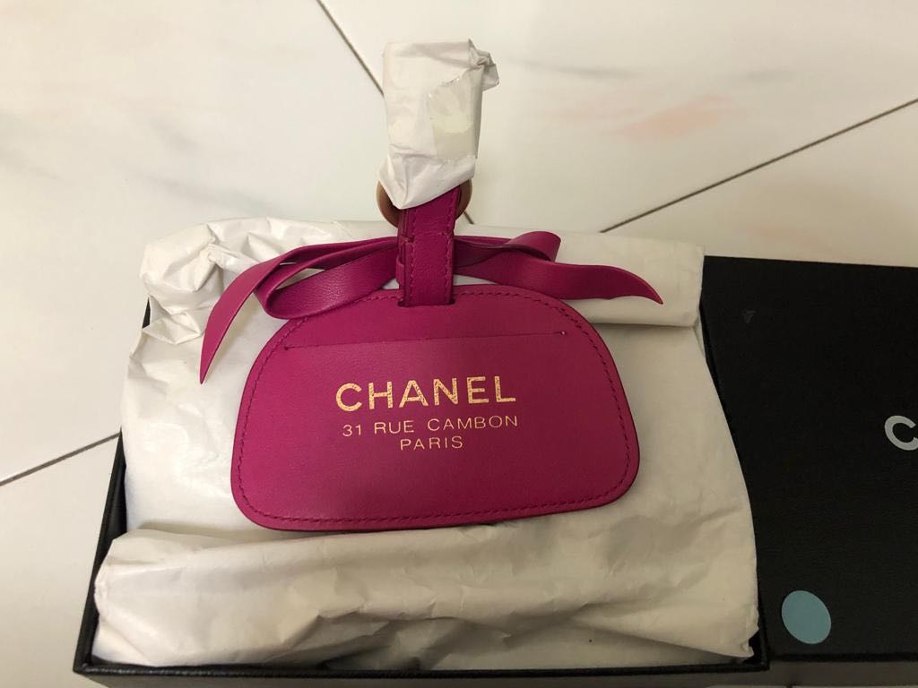Chanel luggage tag, Luxury, Accessories on Carousell