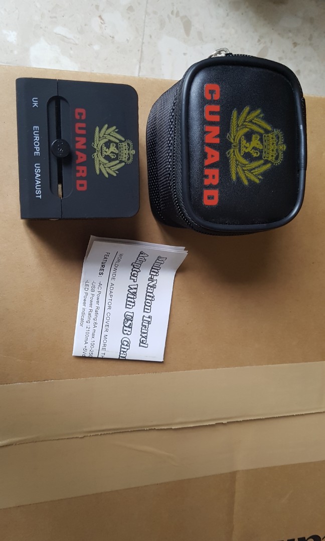 Cunard Luxury Travel Adapter with USB Charger, TV & Home Appliances ...