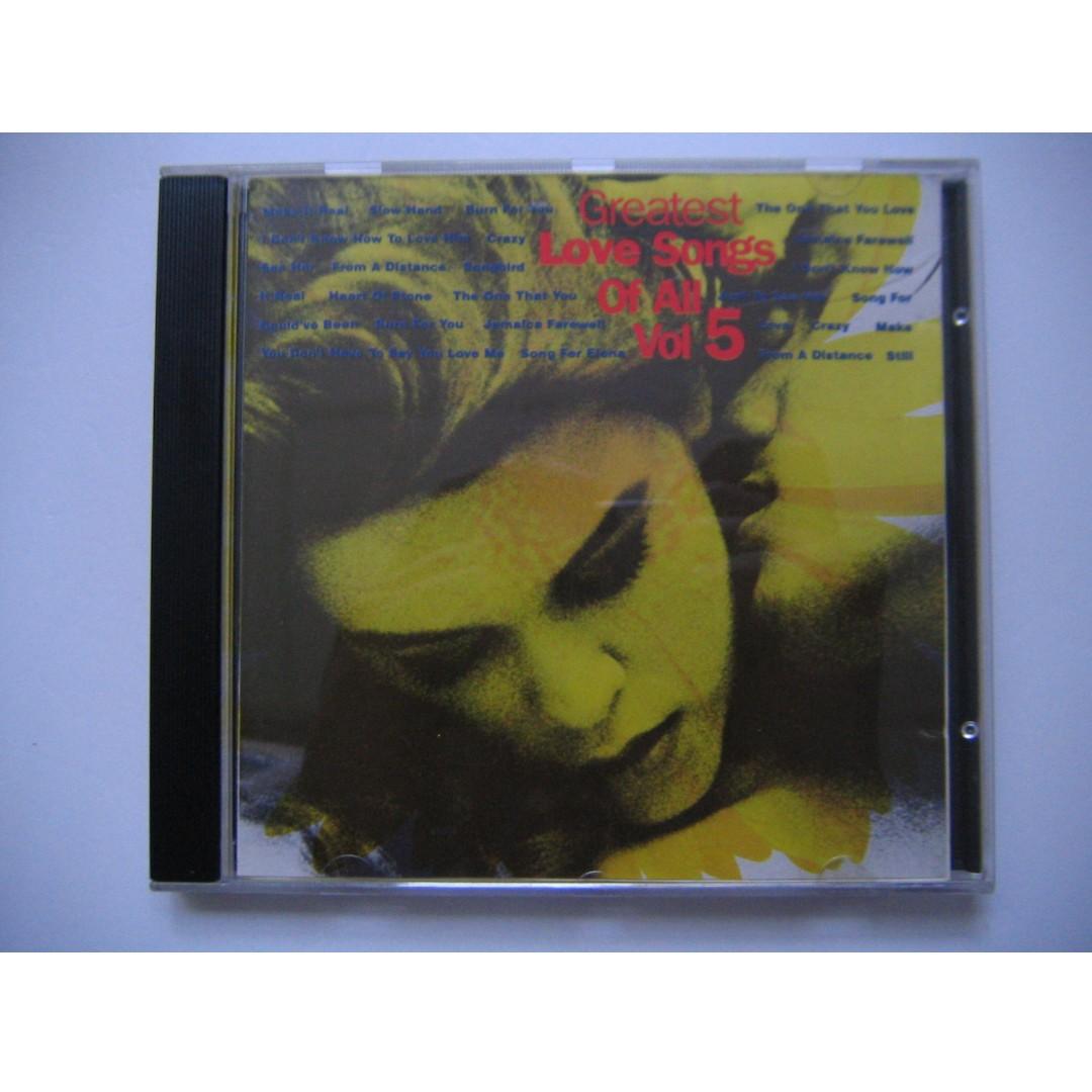 Greatest Love Songs Of All Vol.5 CD (Kenny G, The Jets, Nancl Griffith ...