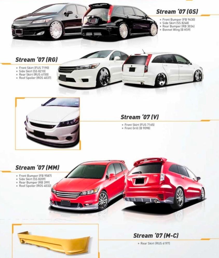 HONDA STREAM MUGEN BODYKIT, Car Accessories, Accessories on Carousell