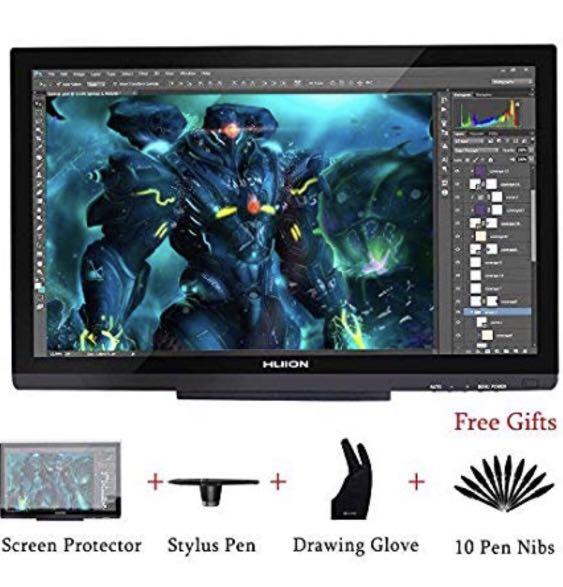 Huion GT-220 V2 Black Graphics Drawing Monitor, Computers & Tech, Parts ...