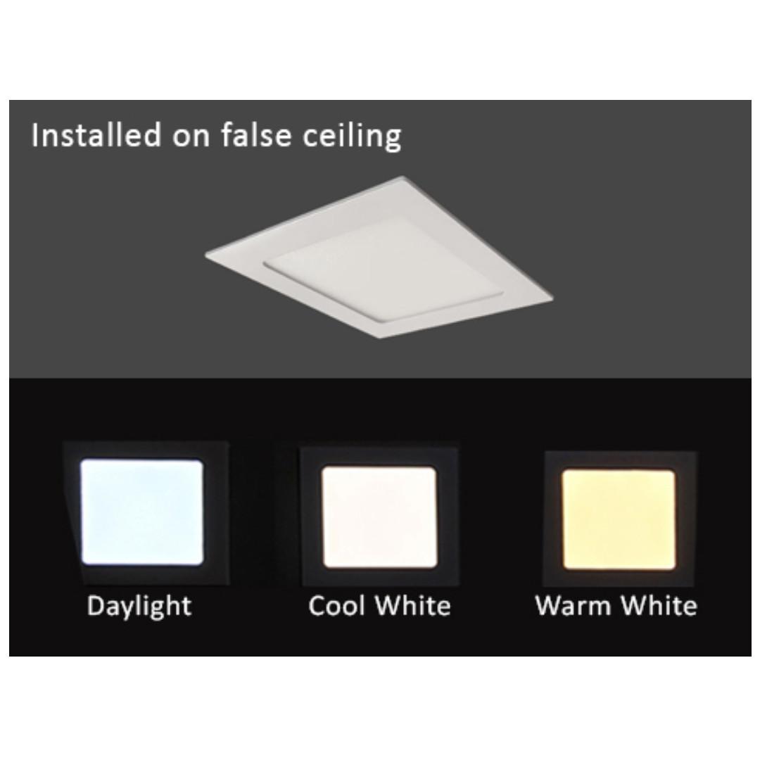 LED Downlight - Acrylic Removable Fixture, Square (12W), Furniture ...