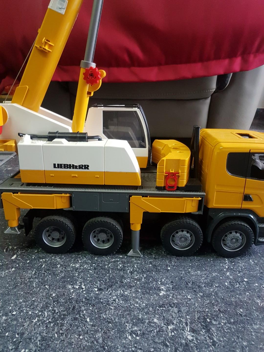 Liebherr toy crane truck, Hobbies & Toys, Toys & Games on Carousell