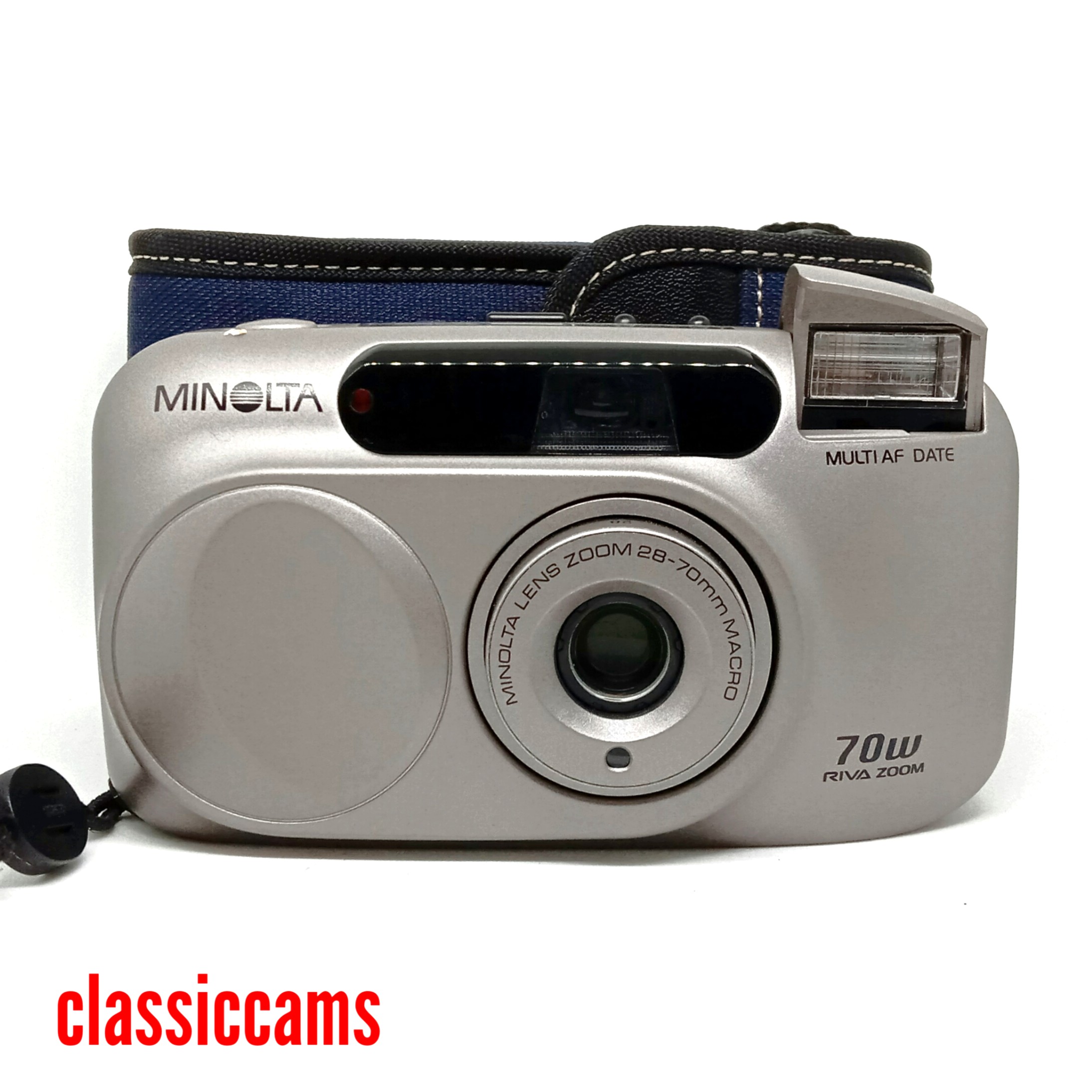Minolta Riva Zoom 70w Film Camera, Photography, Cameras on Carousell