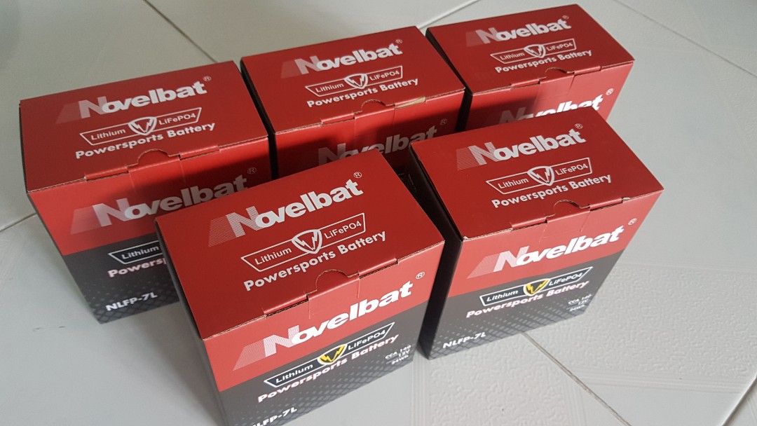 Novelbat Lithium NLFP-7L Batt Battery For Xmax 300 / 250, Motorcycles ...