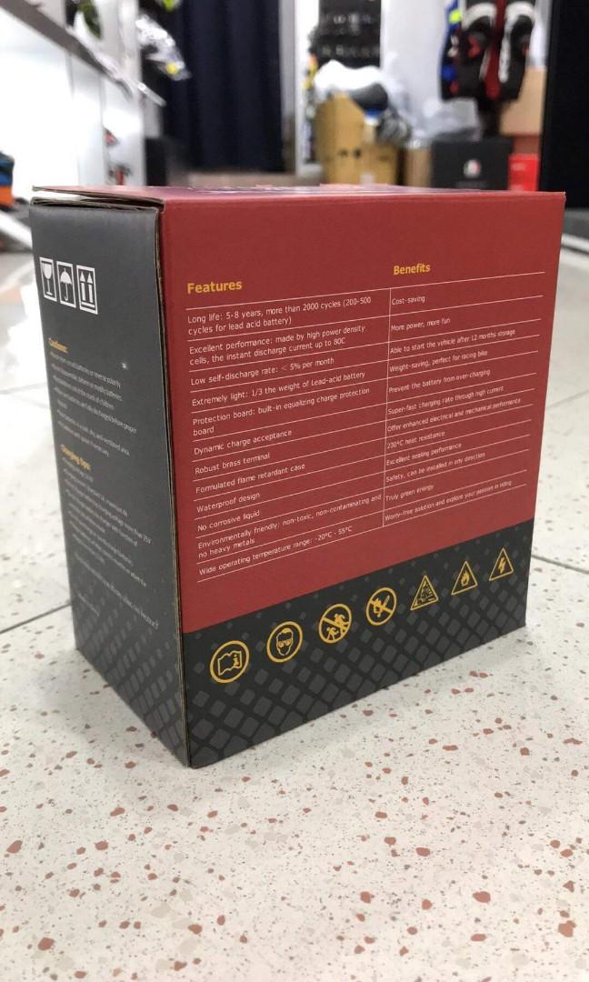 Novelbat Lithium NLFP-7L Batt Battery For Xmax 300 / 250, Motorcycles ...