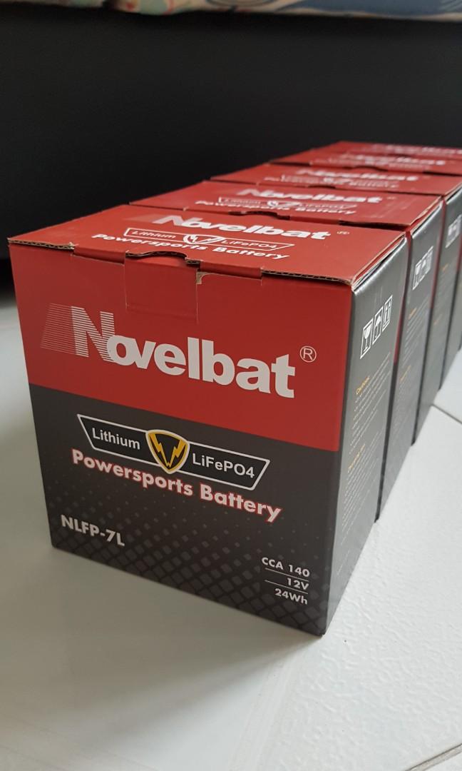 Novelbat Lithium NLFP-7L Batt Battery For Xmax 300 / 250, Motorcycles ...