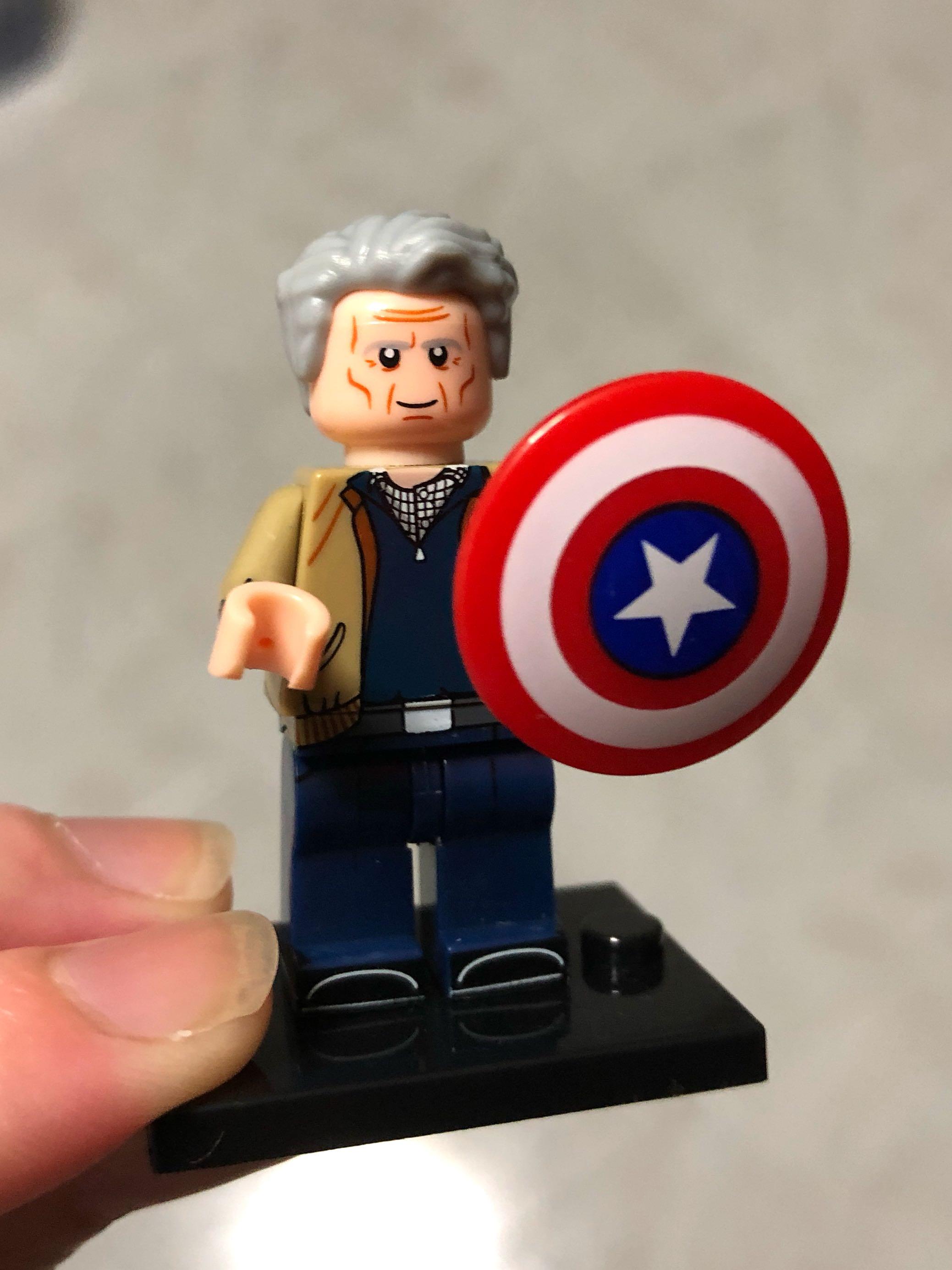 Pre Serum & Old Steve Rogers Brick Figurines, Hobbies & Toys, Toys ...