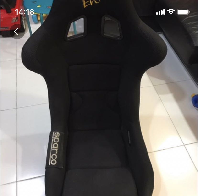 Sparco EVO bucket seat, Car Accessories, Accessories on Carousell