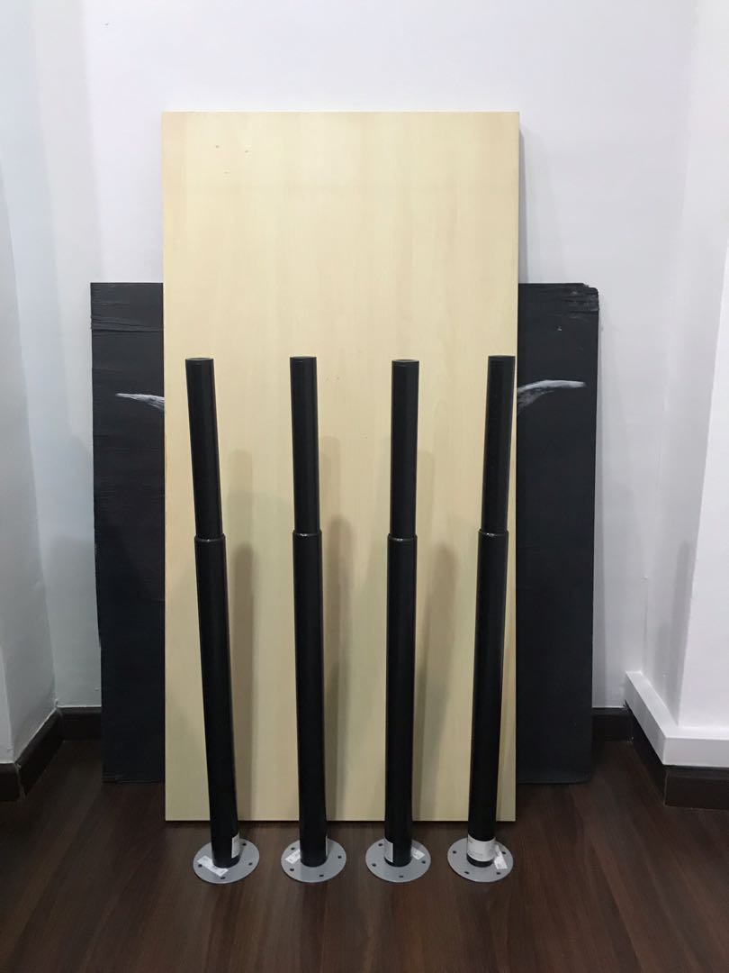 Table with extendable legs, Furniture & Home Living, Furniture, Tables ...