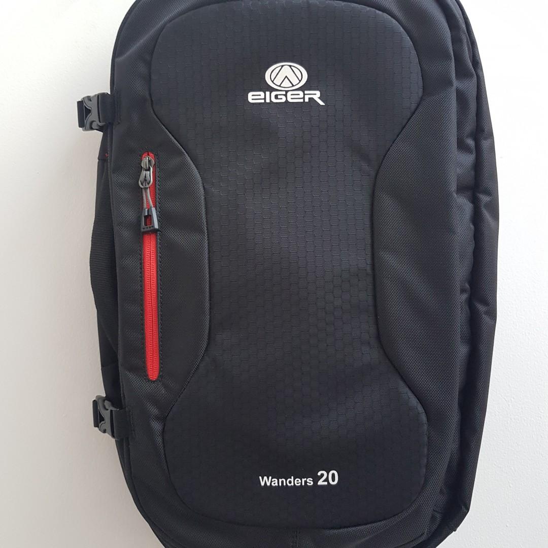 Tas Eiger Wanders 20, Fesyen Pria, Tas & Dompet , Ransel di Carousell