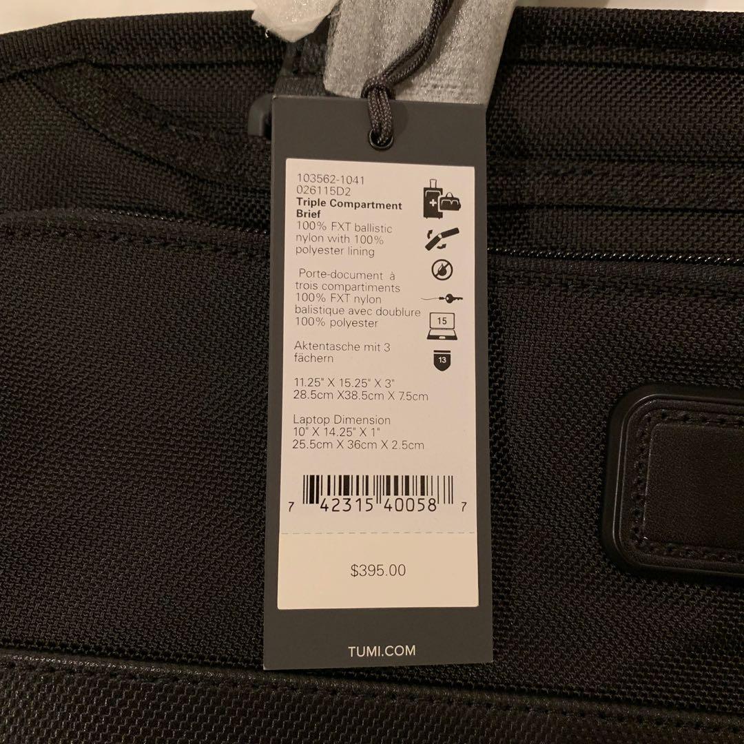 TUMI 261152D2 Alpha 2 Triple Compartment Brief, Men's Fashion, Bags ...