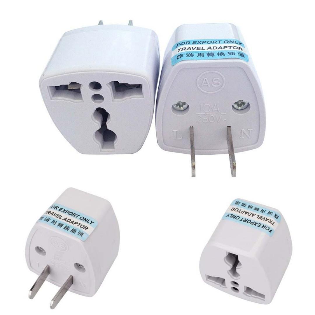 BLY001 Asian 2 Pin Travel Plug Socket Adapter (China Plug 2 pin to Us ...
