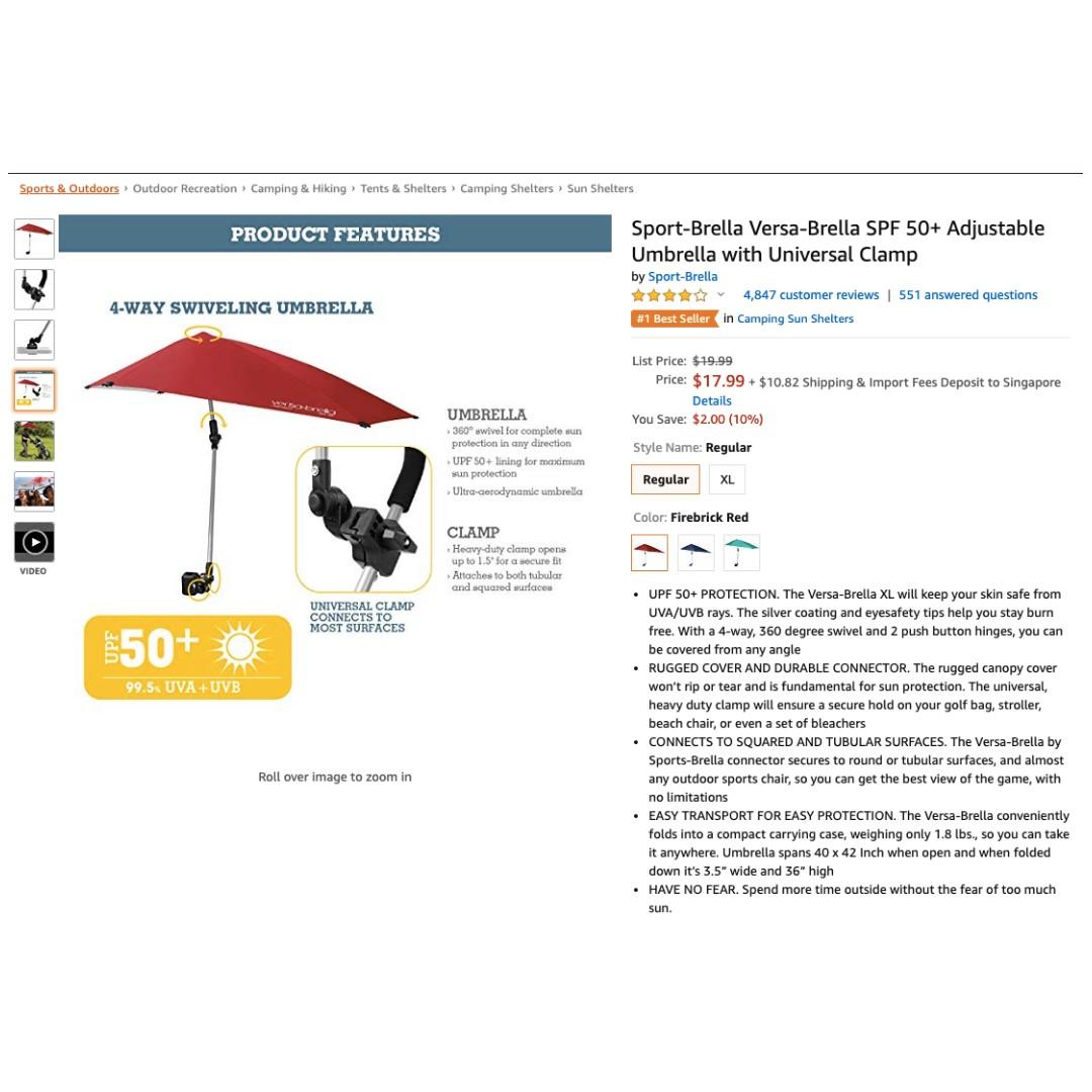 Brand new Sport-Brella / Versa-Brella, still with tag, Everything Else ...