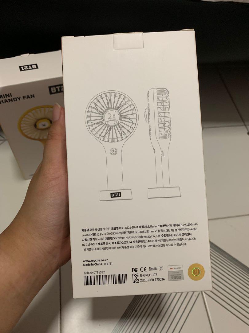 BT21 x Royche New mini handy fan, Hobbies & Toys, Memorabilia & Collectibles, Fan Merchandise on ...
