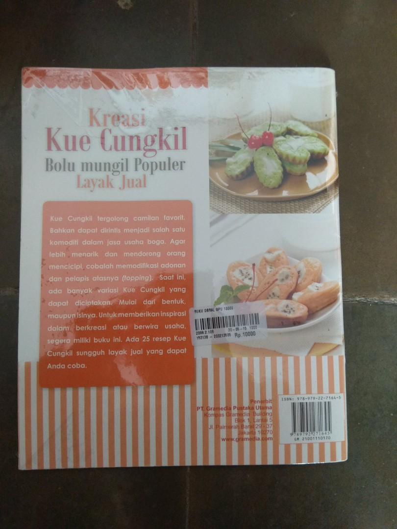 BUKU RESEP - Kreasi Kue Cungkil : Bolu mungil Populer Layak Jual, Buku ...