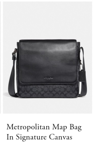 Coach Metropolitan Map Bag in Signature Canvass, Luxury, Bags & Wallets ...