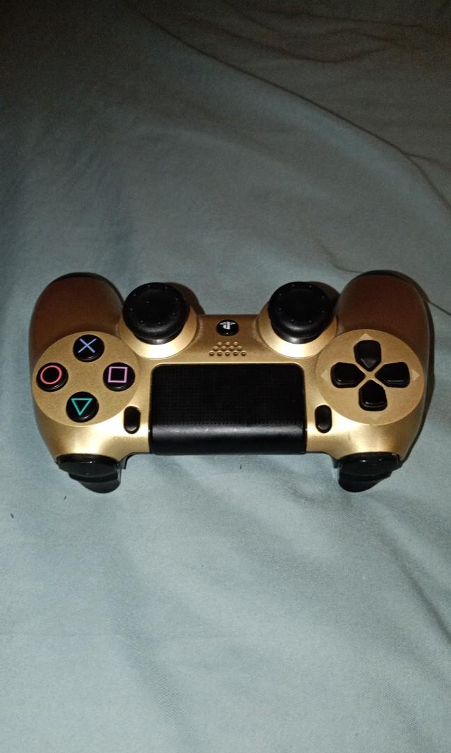 Gold colour dualshock4 PS4 wireless controller, Video Gaming, Gaming ...