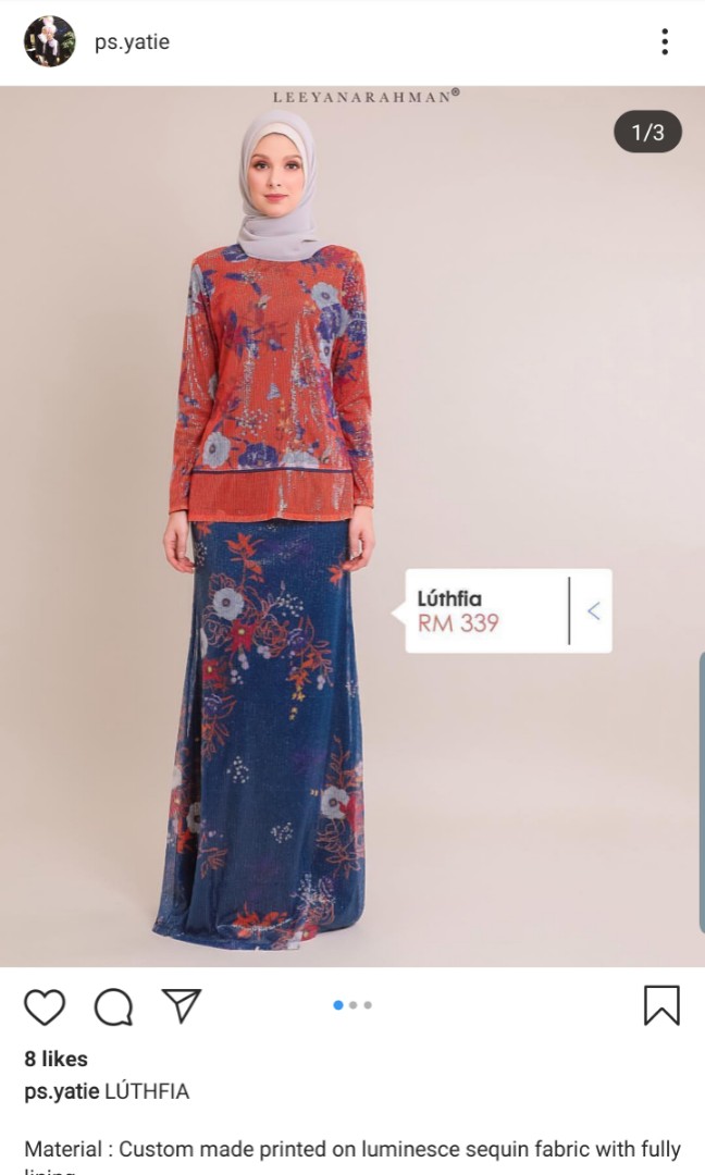 LeeyanaRahman 2019 Hari Raya Collection, Women's Fashion, Muslimah ...